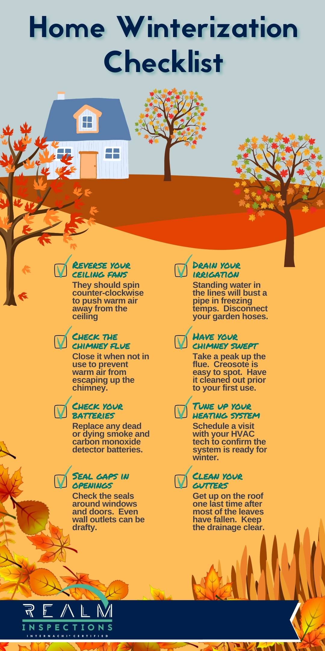 Winterizing your home - Realm Inspections explains winterization